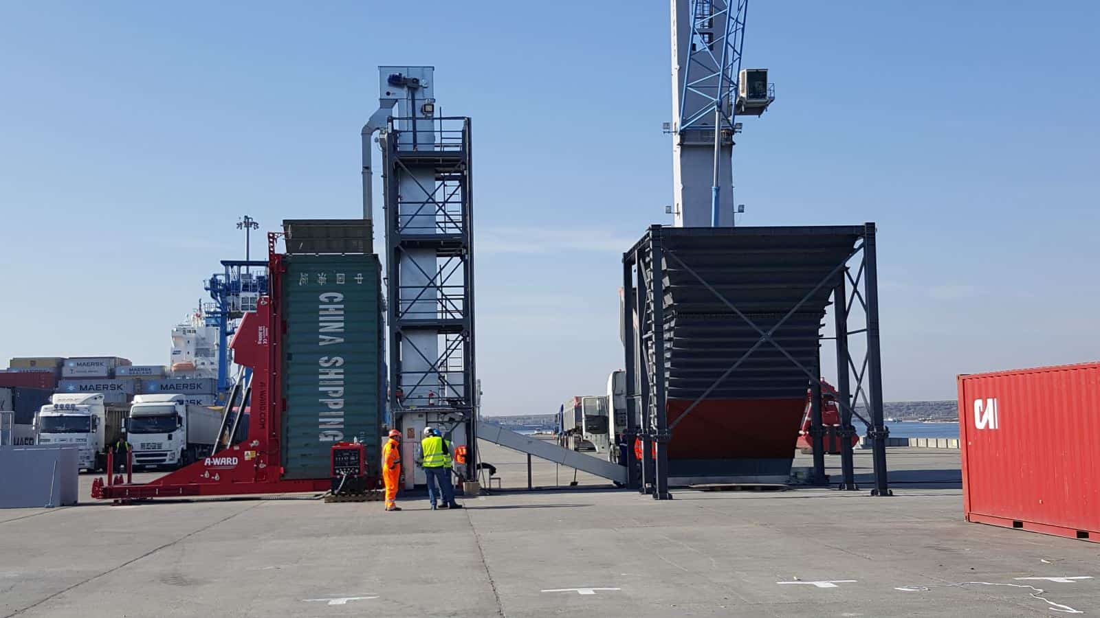 A-ward Container Loader For The Grain Industry